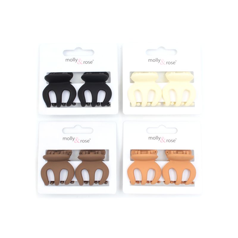 Card of 2 octopus hair clamps 3cm - Inca