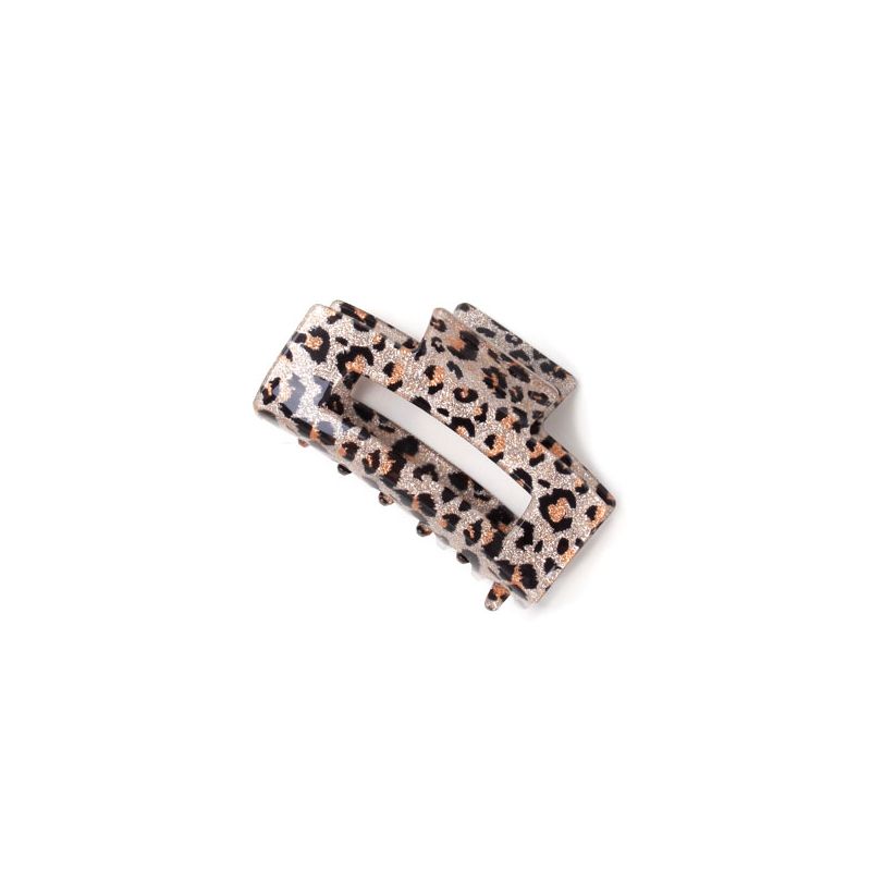 Glitter animal print clamp 7.5cm - Inca