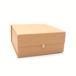 25x25x12cm. Kraft fold flat gift box. Magnetic closure - Inca