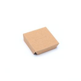 100 Kraft card inserts for 5x5cm gift boxes - Inca