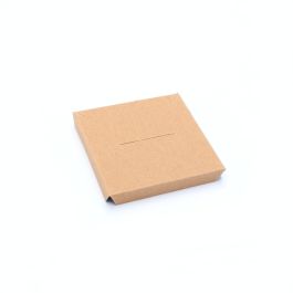 100 Kraft card inserts for 9x9cm gift boxes - Inca